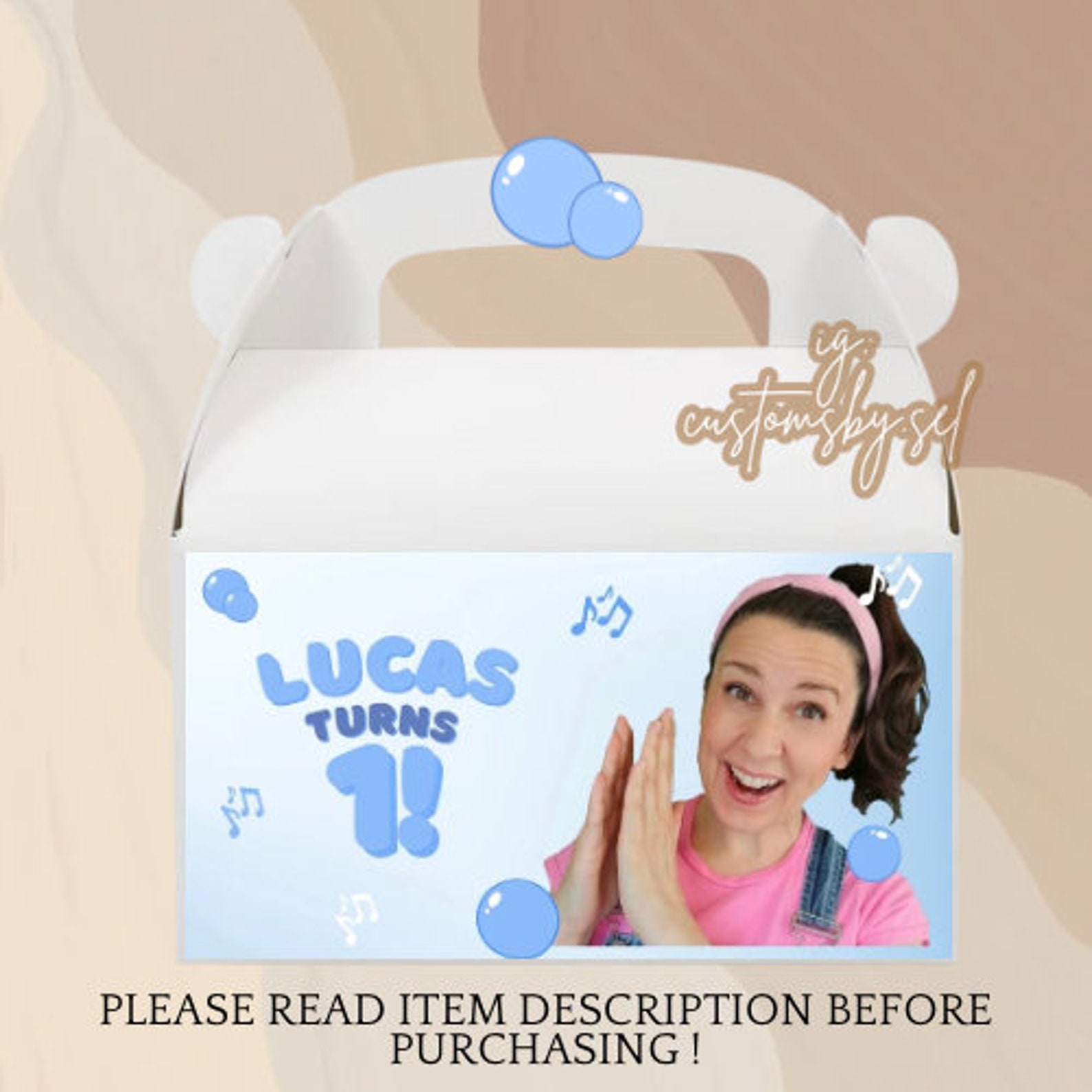 Msrachel GABLE BOX, Custom Treat Box, Custom Gable Box, Ms Rachel Treat ...