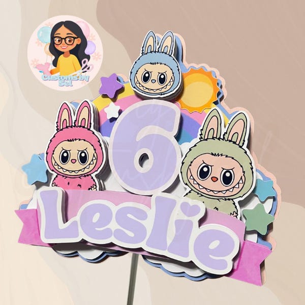 Labubu Cake Toppers - Etsy