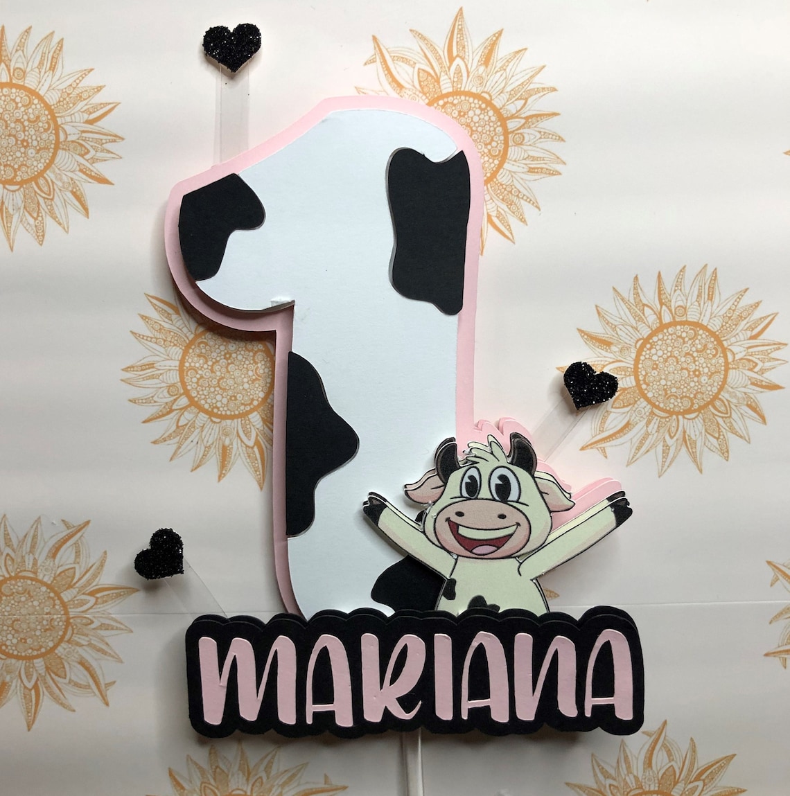 LA VACA LOLA Cake Topper La Vaca Lola Party La Vaca Lola 3D | Etsy