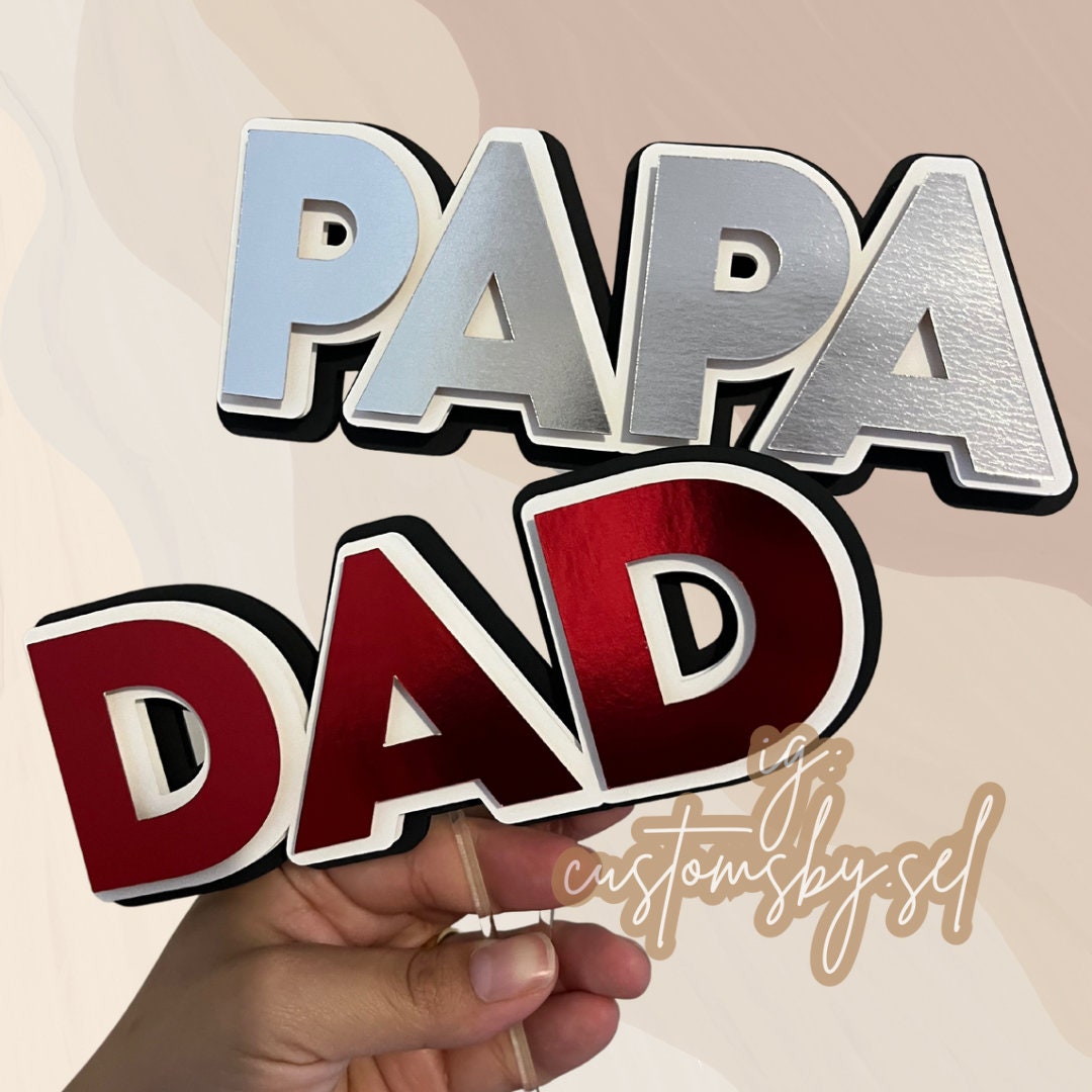 FATHERS DAY TOPPER, Fathers Day Cake Topper,fathers Day,cake Topper ...