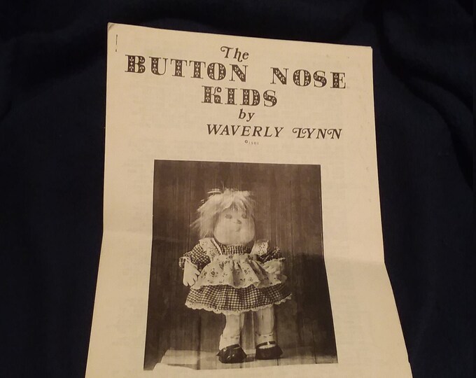 18 the Button Nose Kids Doll Pattern - Etsy