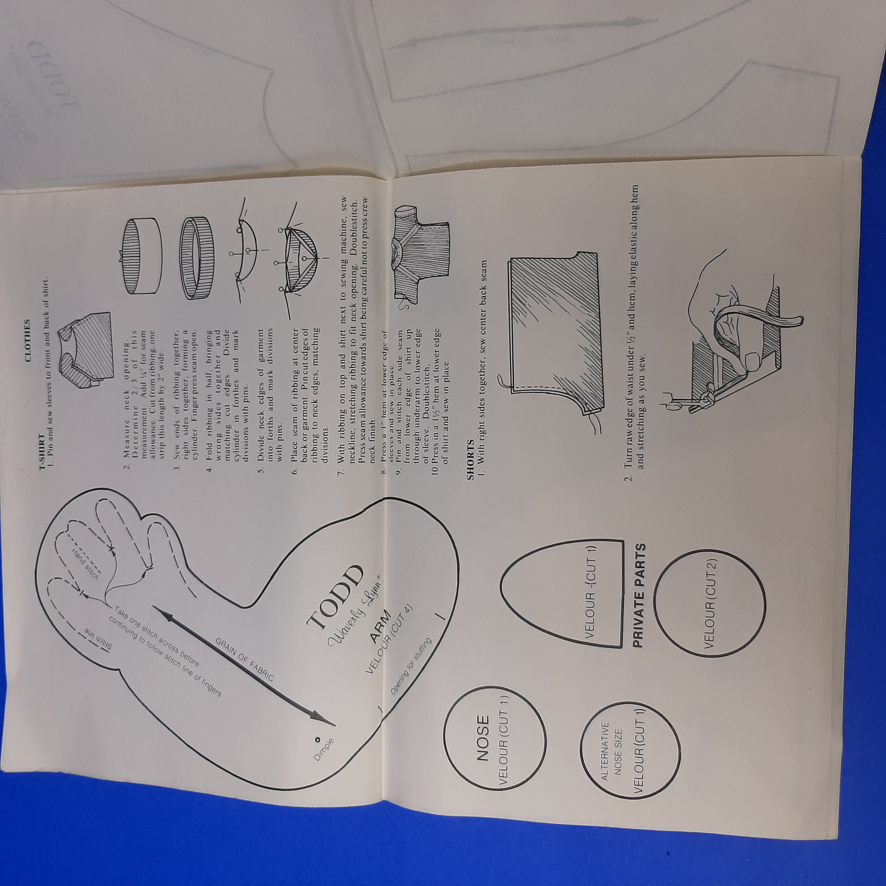 The Button Nose Kids Todd Pattern Waverly Lynn UNCUT - Etsy