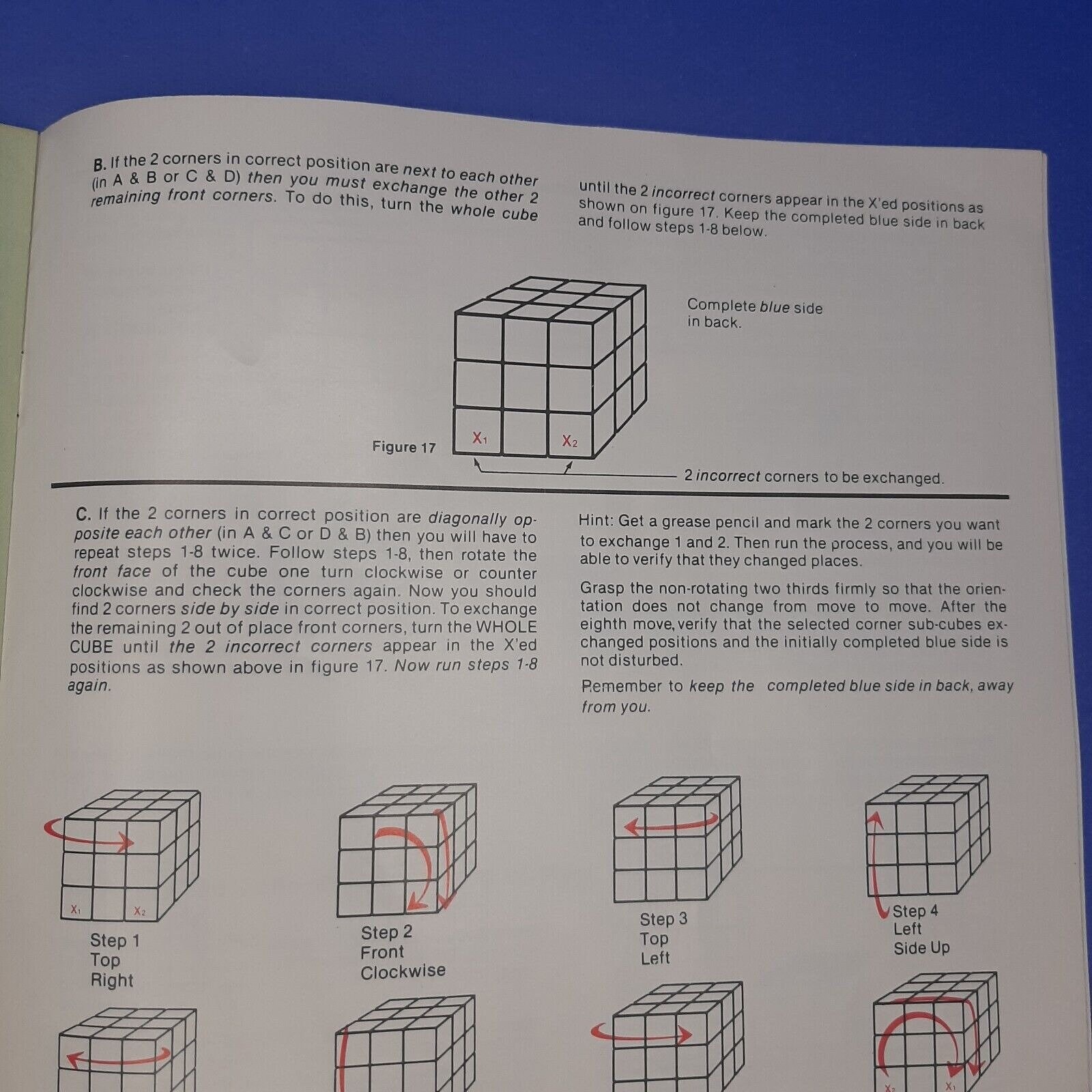 1980's Rubiks Cube the Ideal Solution Booklet With Certificate Order ...
