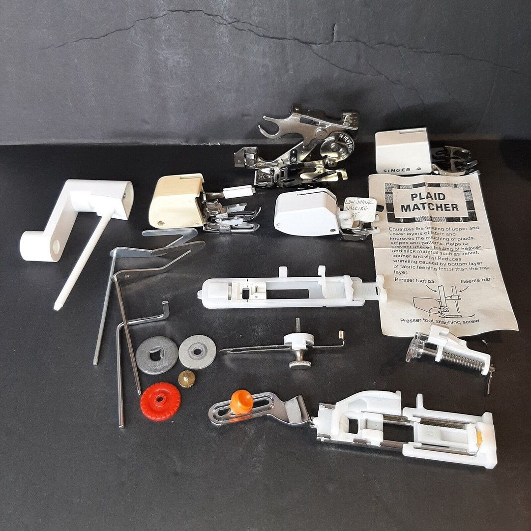Sewing Machine Presser Foot Lot 17 Baby Lock Brother Plaid Maker ...