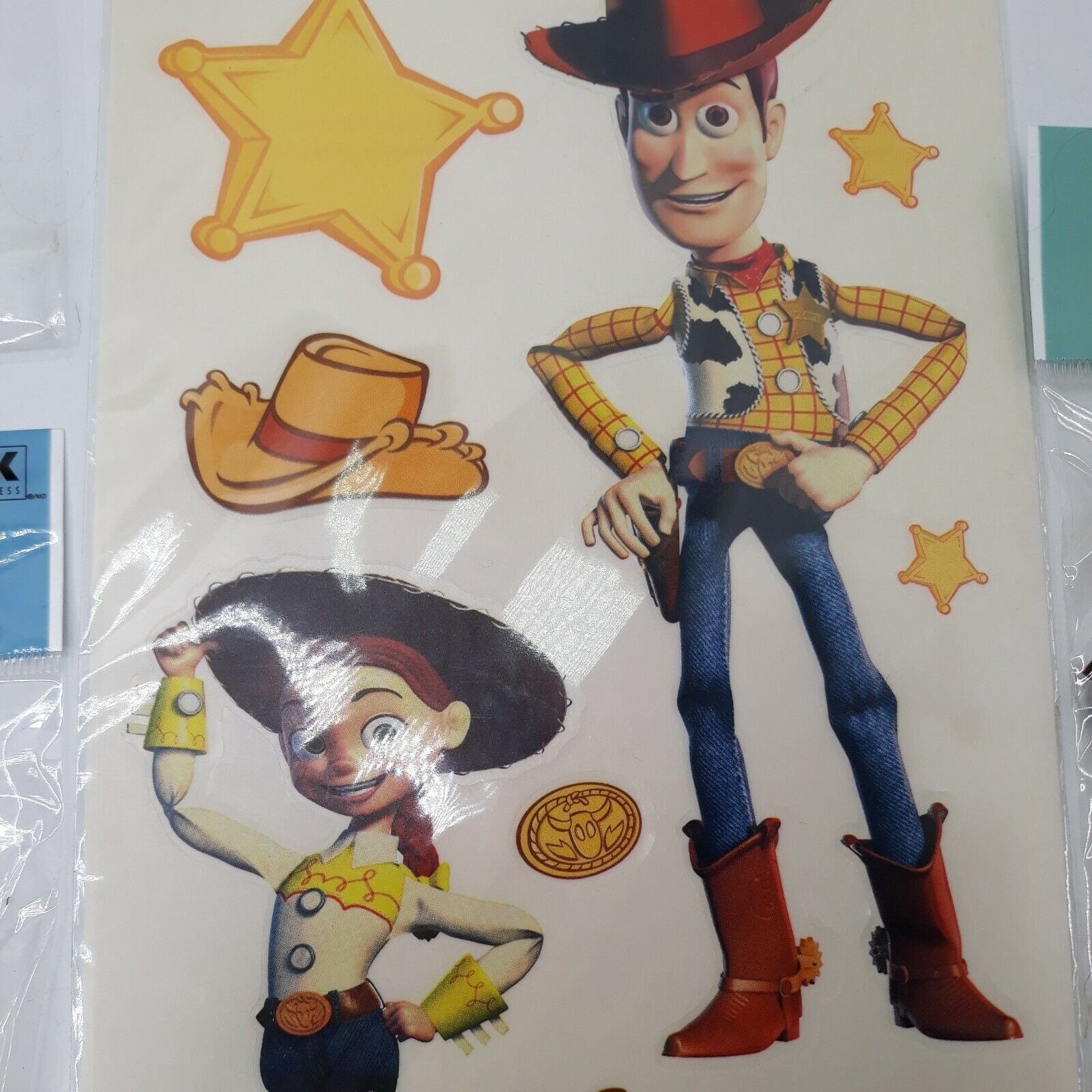 Toy Story Scrapbook Stickers Cowboy Cowgirl WOODY Boots Star Hat ...