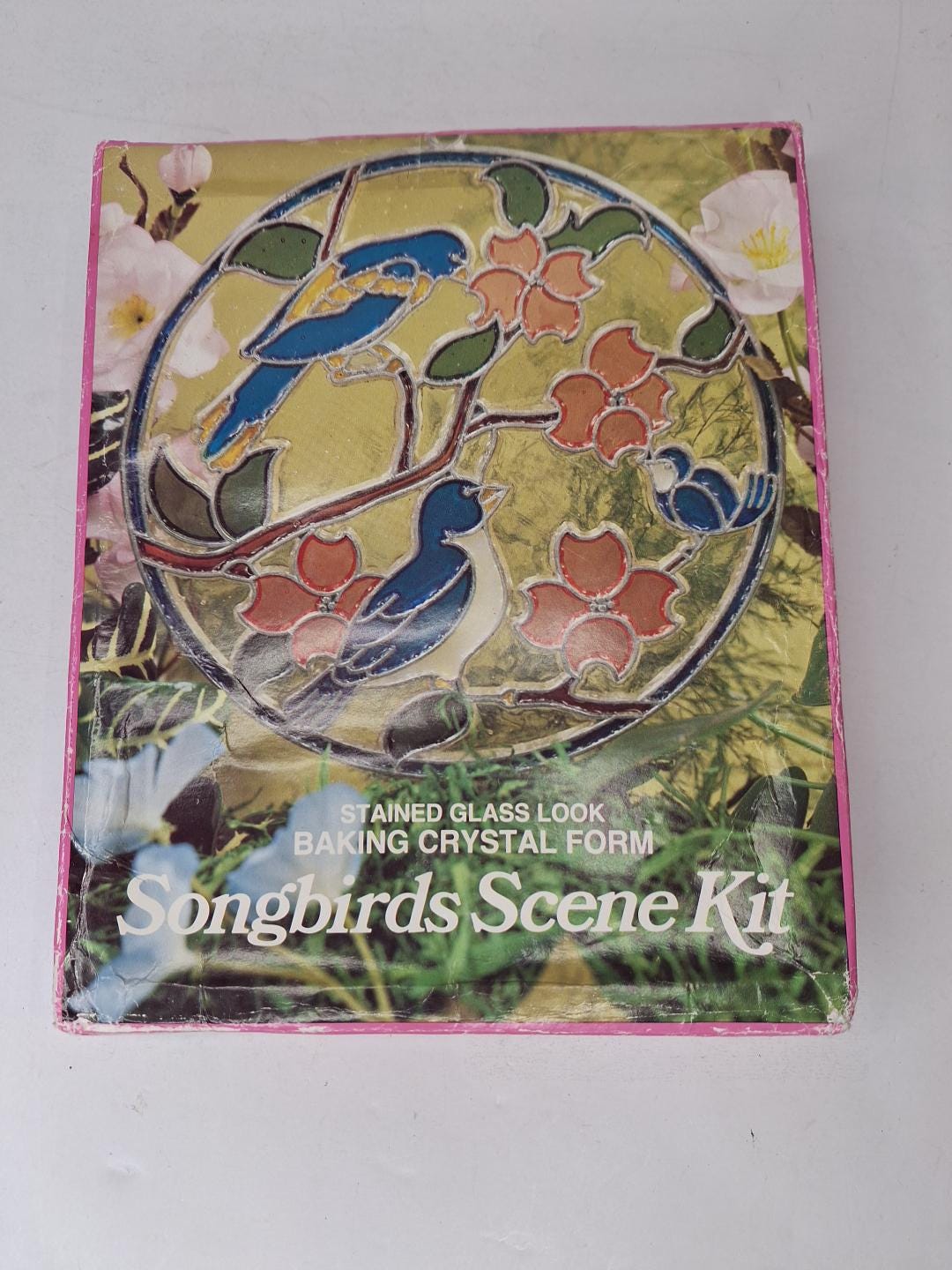 EZE Form Stained Glass Look Baking Crystal Kit SONGBIRDS Scene Vtg ...