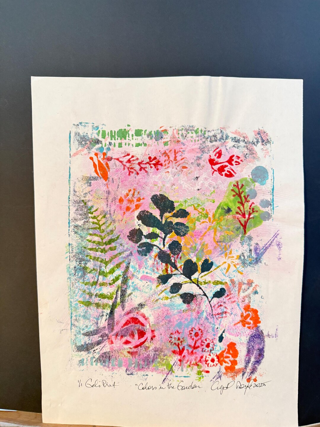Original Geli Print “colors in the Garden” - Etsy