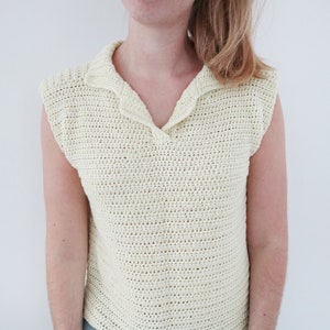 Crochet Polo Top PDF Pattern - Summer Polo Top - Etsy