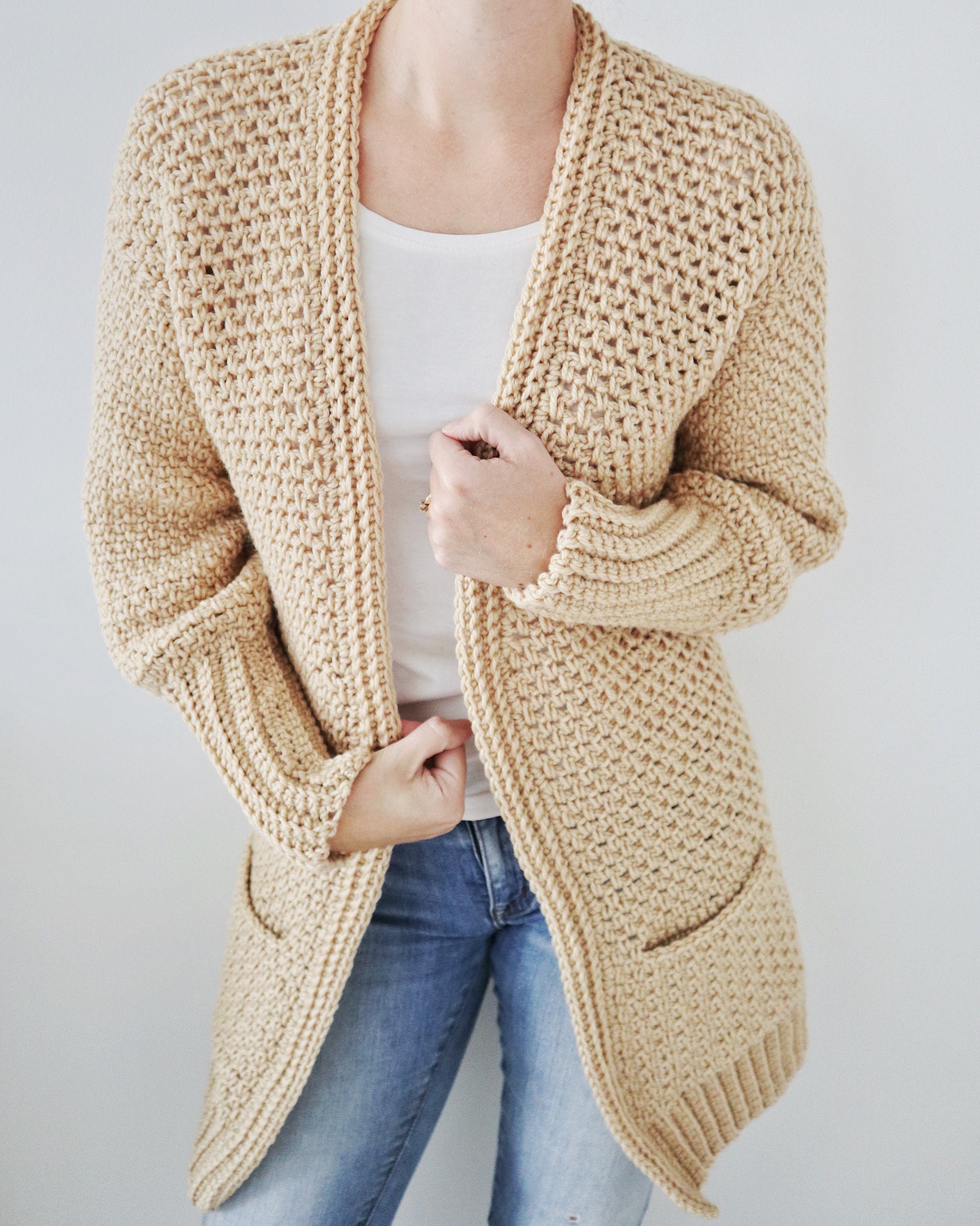 Crochet Cardigan PDF Pattern / Morning Glory Cardigan / Long Cozy ...