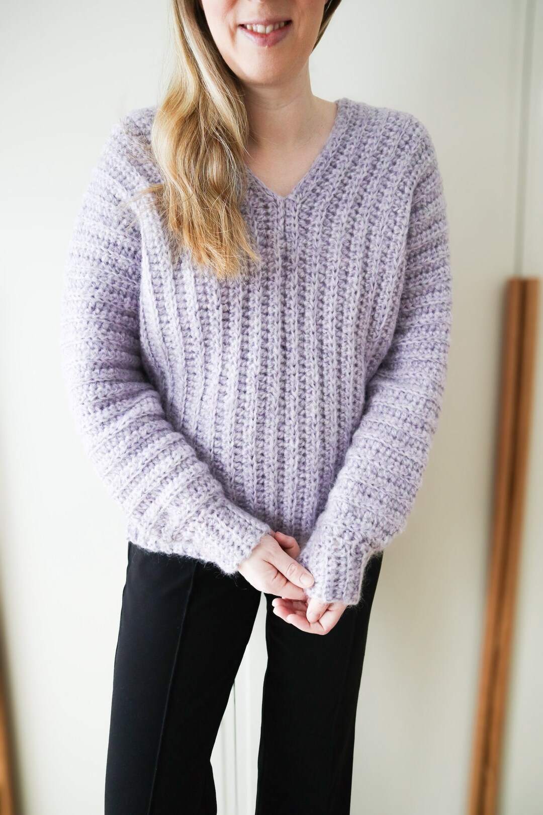 Ribbed Crochet Sweater - PDF Pattern - October Sweater - Digital ...