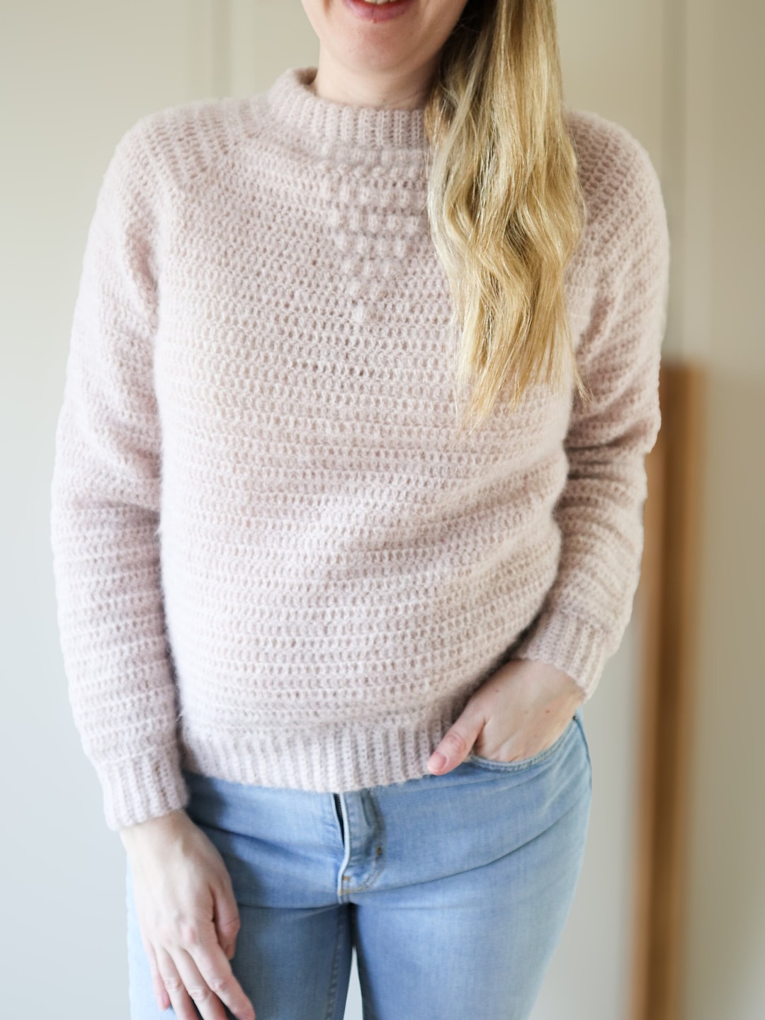 Crochet Pattern: Raglan Top Down Bobbles Sweater - Easy-to-follow ...