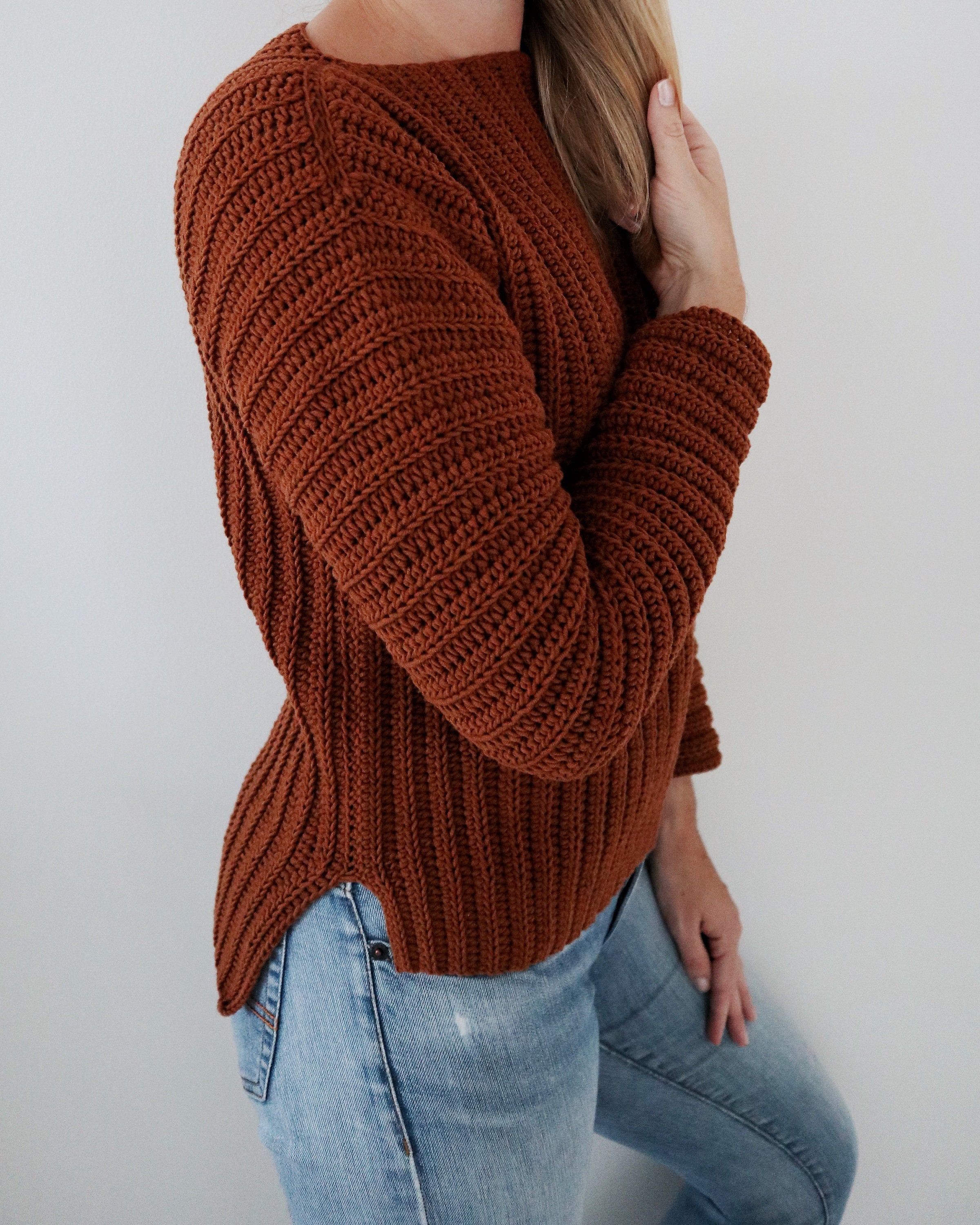 Crochet Sweater PDF Pattern / Brunch Time Sweater / Cozy Crochet ...