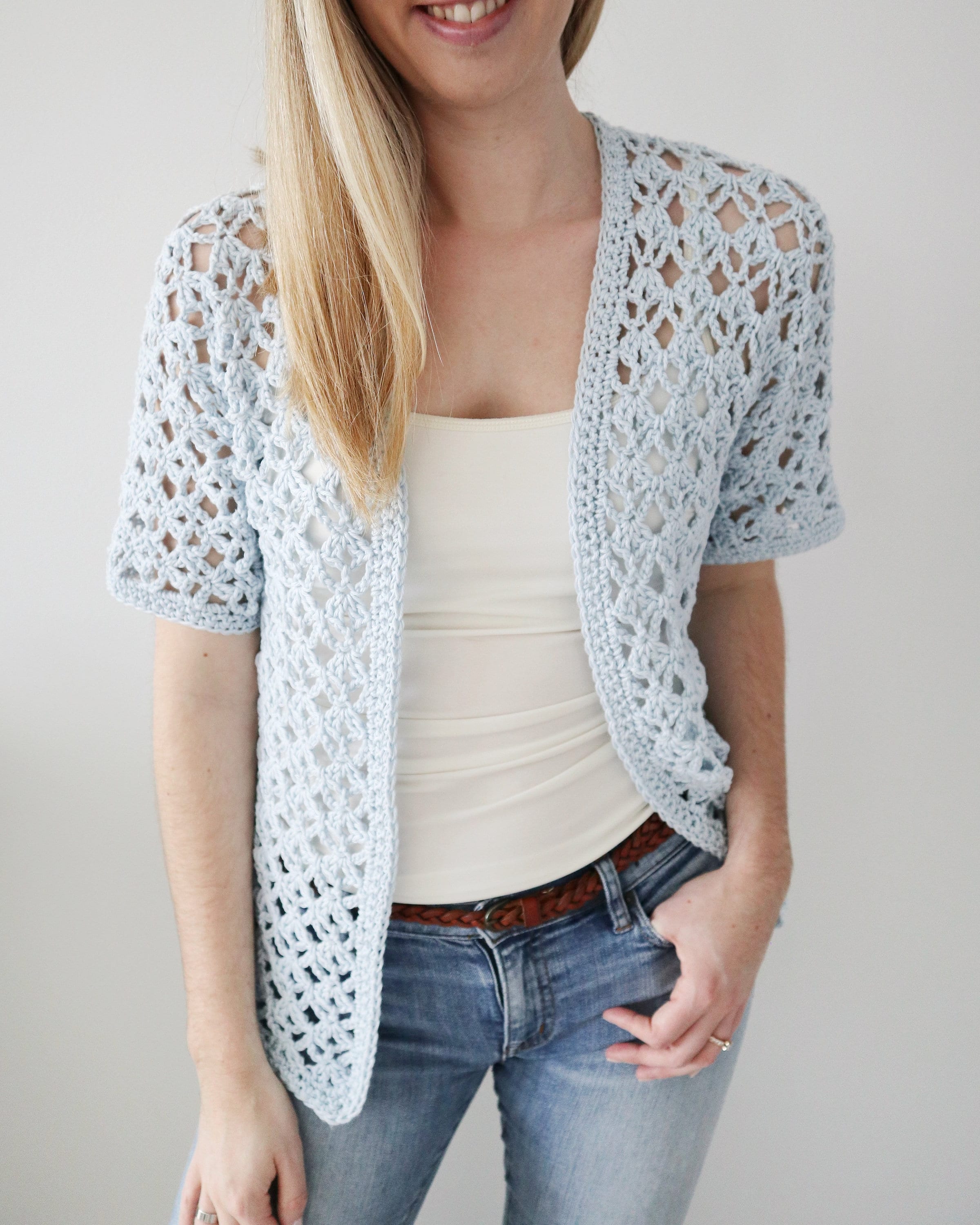 Crochet Summer Lace Cardigan Pdf Pattern Digital Download Etsy Canada