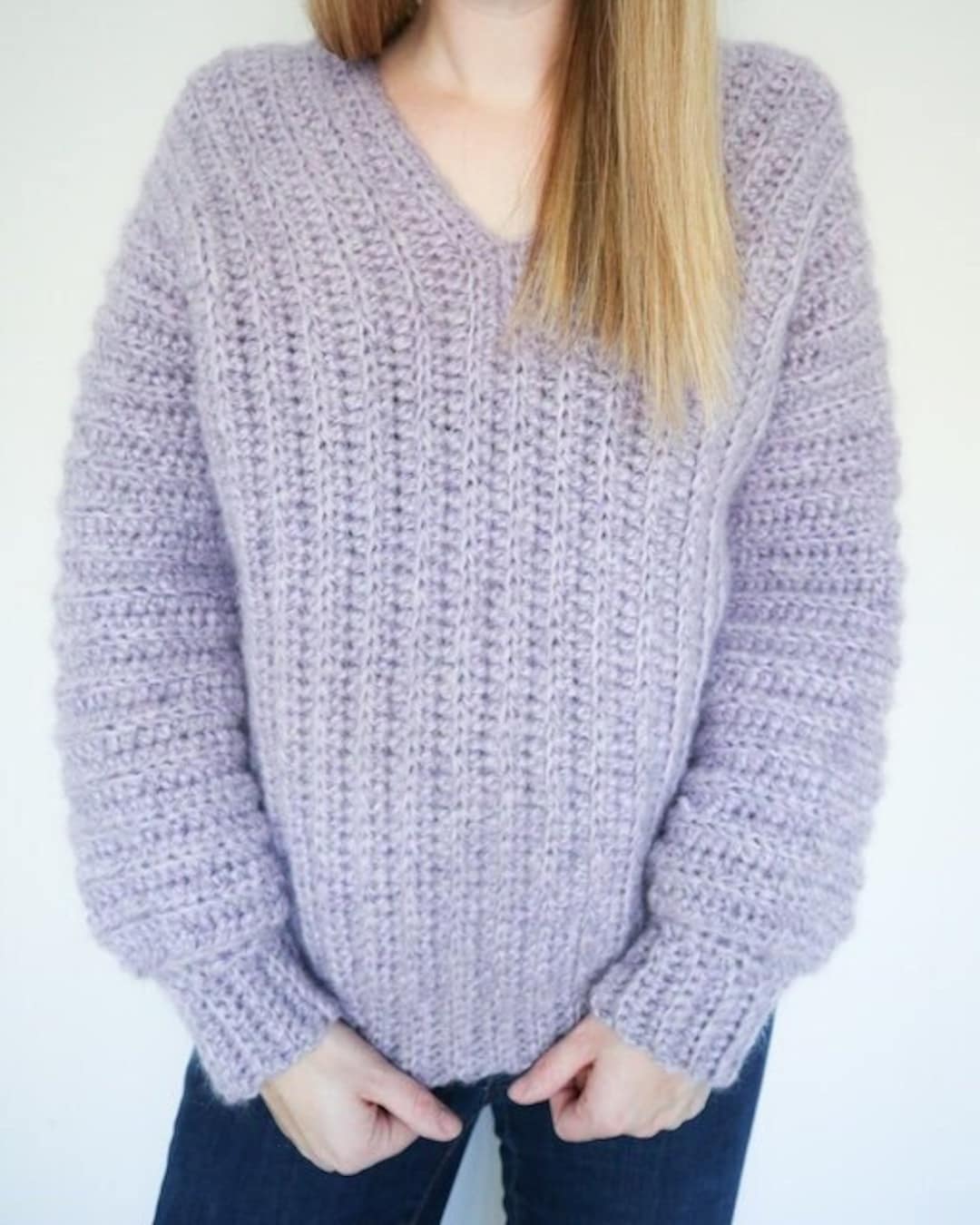 Ribbed Crochet Sweater / PDF Pattern / October Sweater / - Etsy Finland