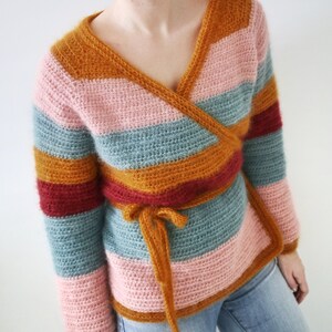 Crochet Wrap Cardigan Pattern PDF / Cosy Balloon Sleeve Wrap Cardigan ...