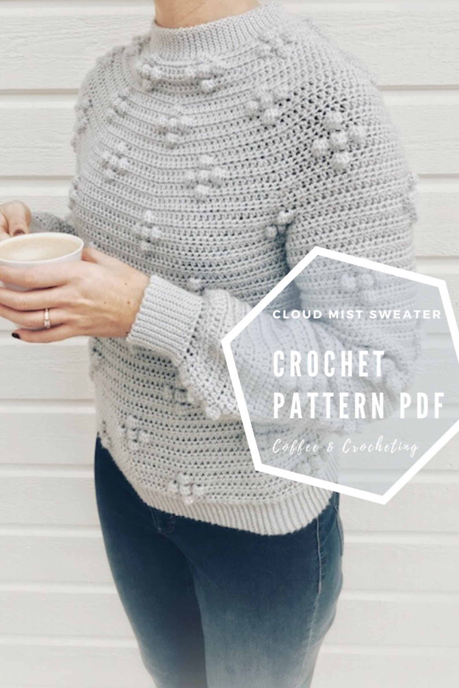 Crochet Sweater PDF Pattern / Cloud Mist Sweater / Digital Download ...