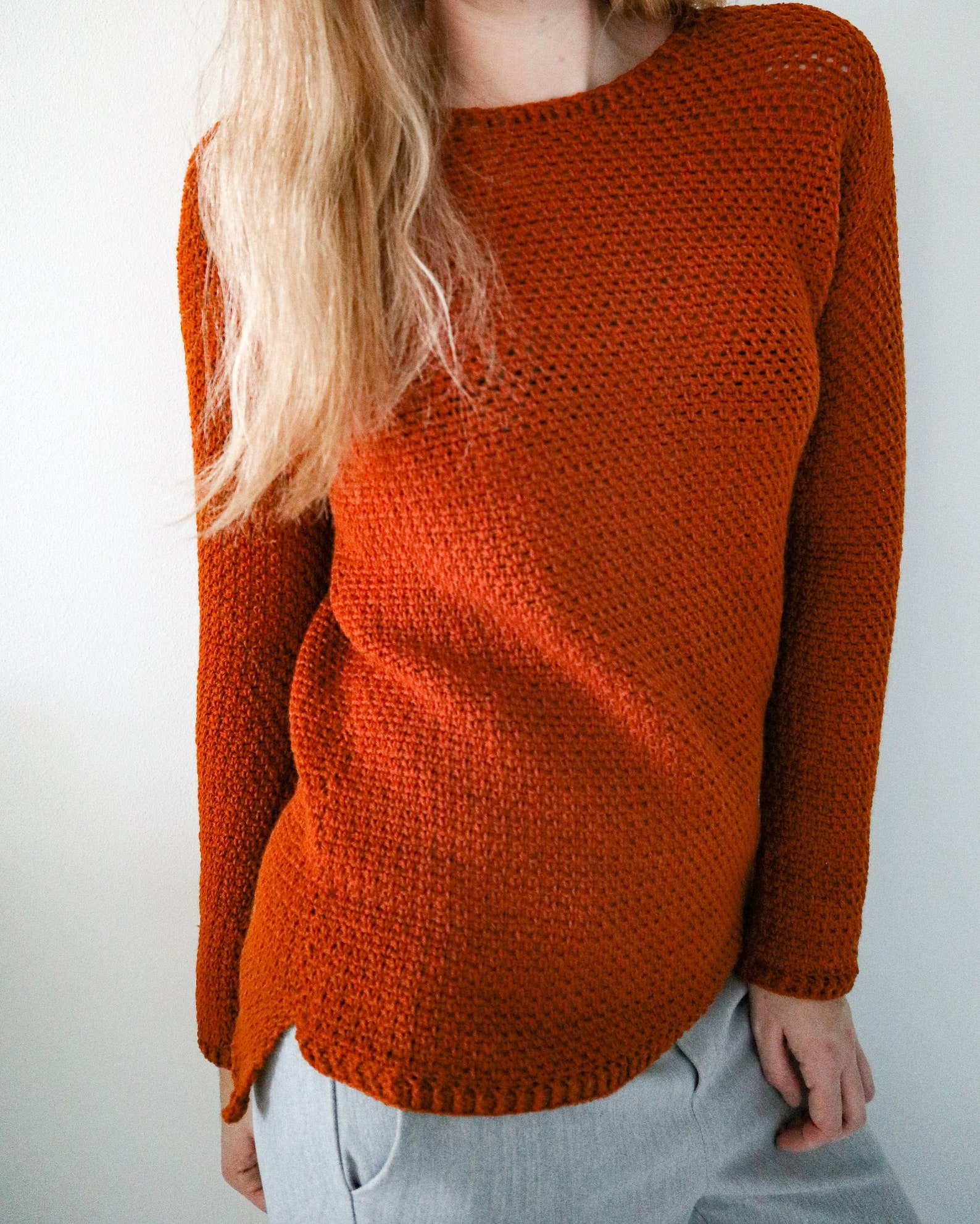 Crochet Sweater PDF Pattern - Chestnut Sweater. Cozy Sweater Instant ...