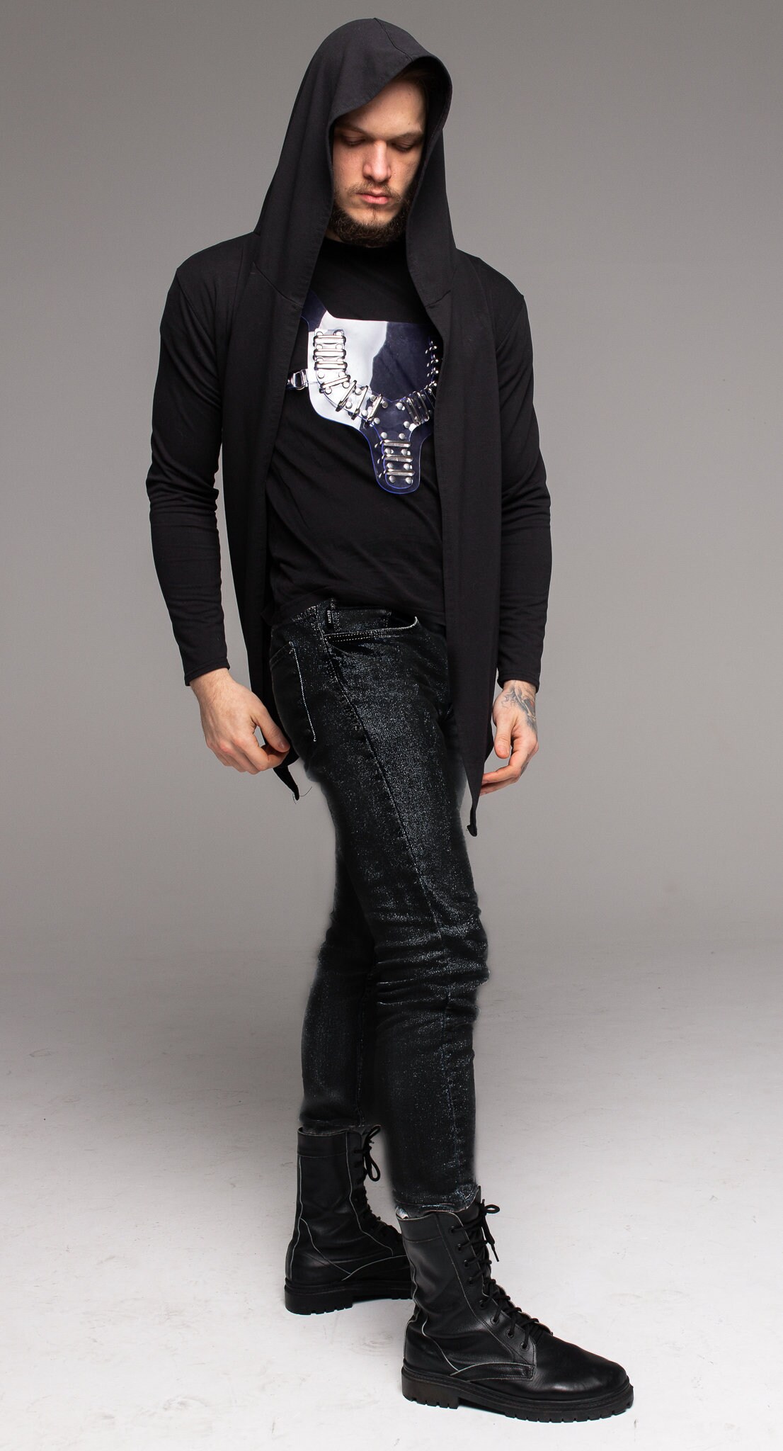 Cyberpunk Outfit Men Rave Accessories for Man Chest Harness - Etsy