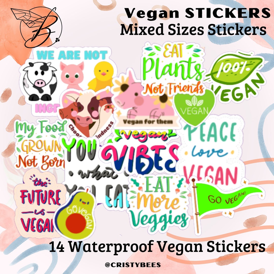Vegan Stickers, Vegan Decoration, Nutritional Stickers, Memes Decals ...