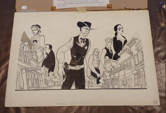 HIGH NOON Sam Norkin Original Art | Etsy