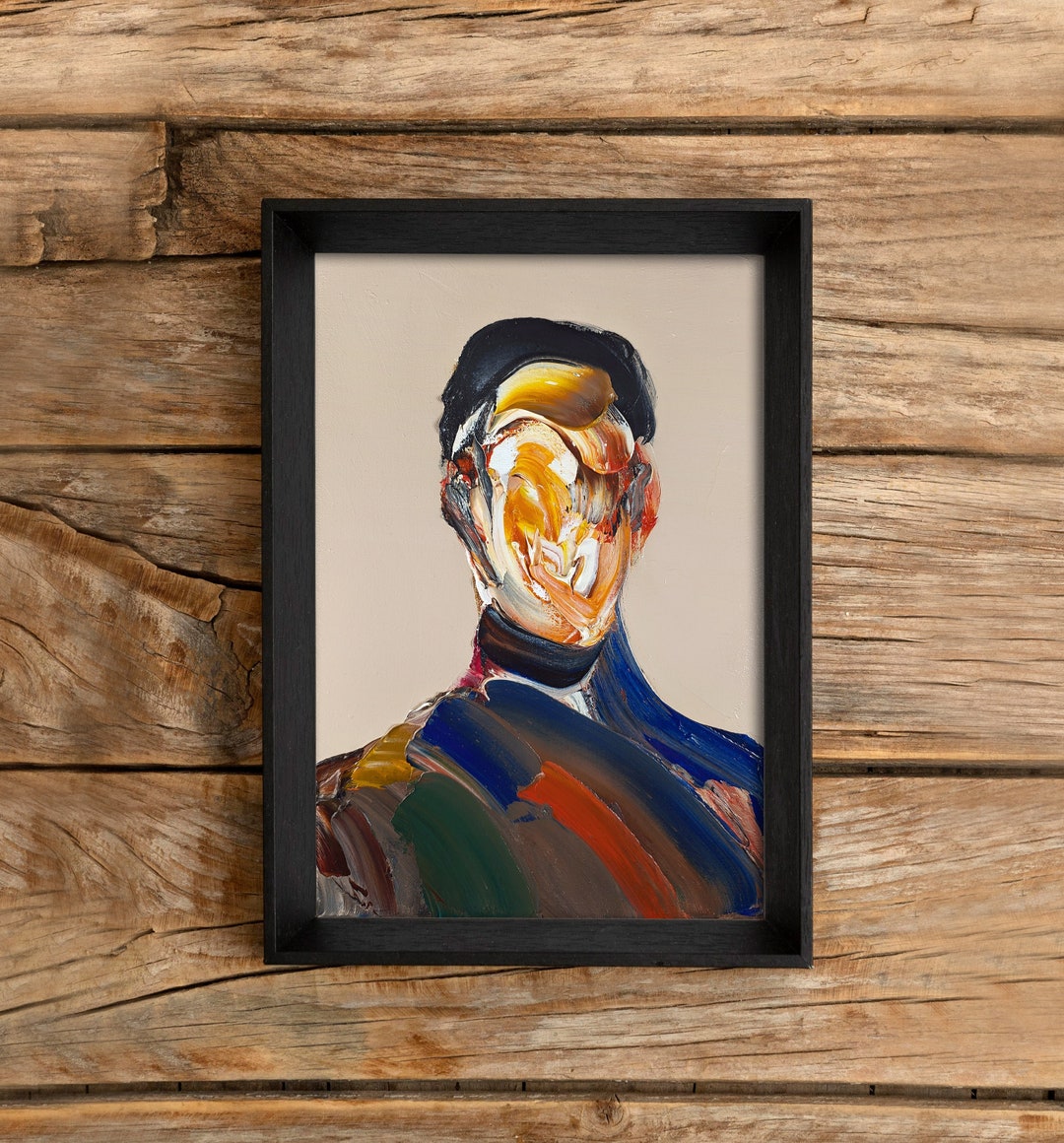 Faceless Painting, Abstract Face Art, Portrait Painting, Surreal Oil ...