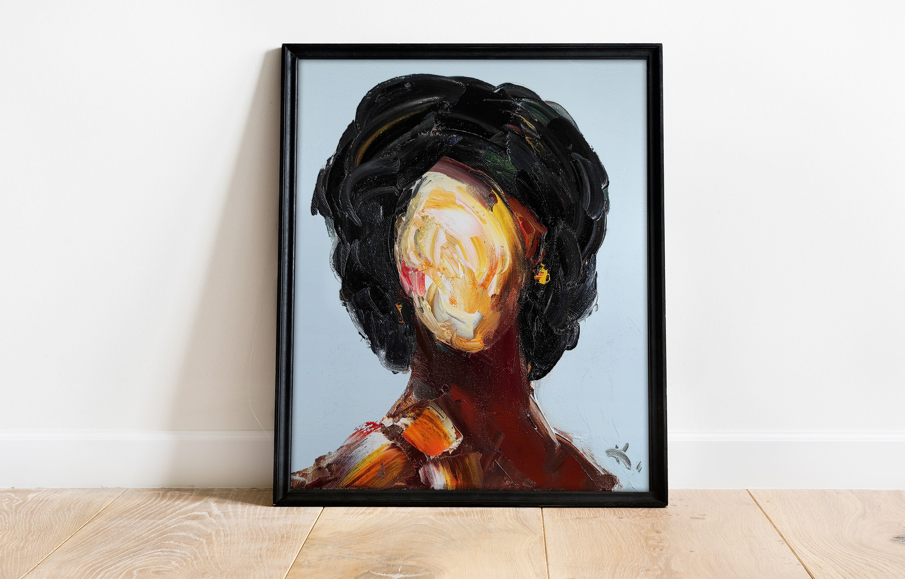 Faceless Portrait Painting Original Oil Painting Original Faceless ...