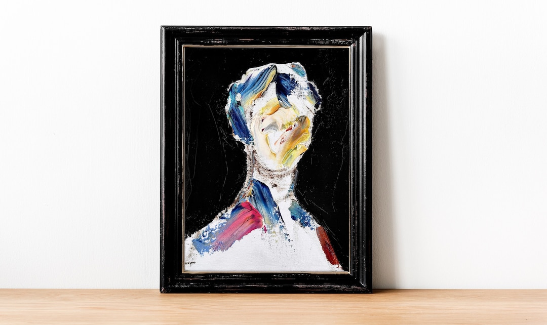 Abstract Face Art Painting Deconstructed Surreal Portrait No Face Art ...