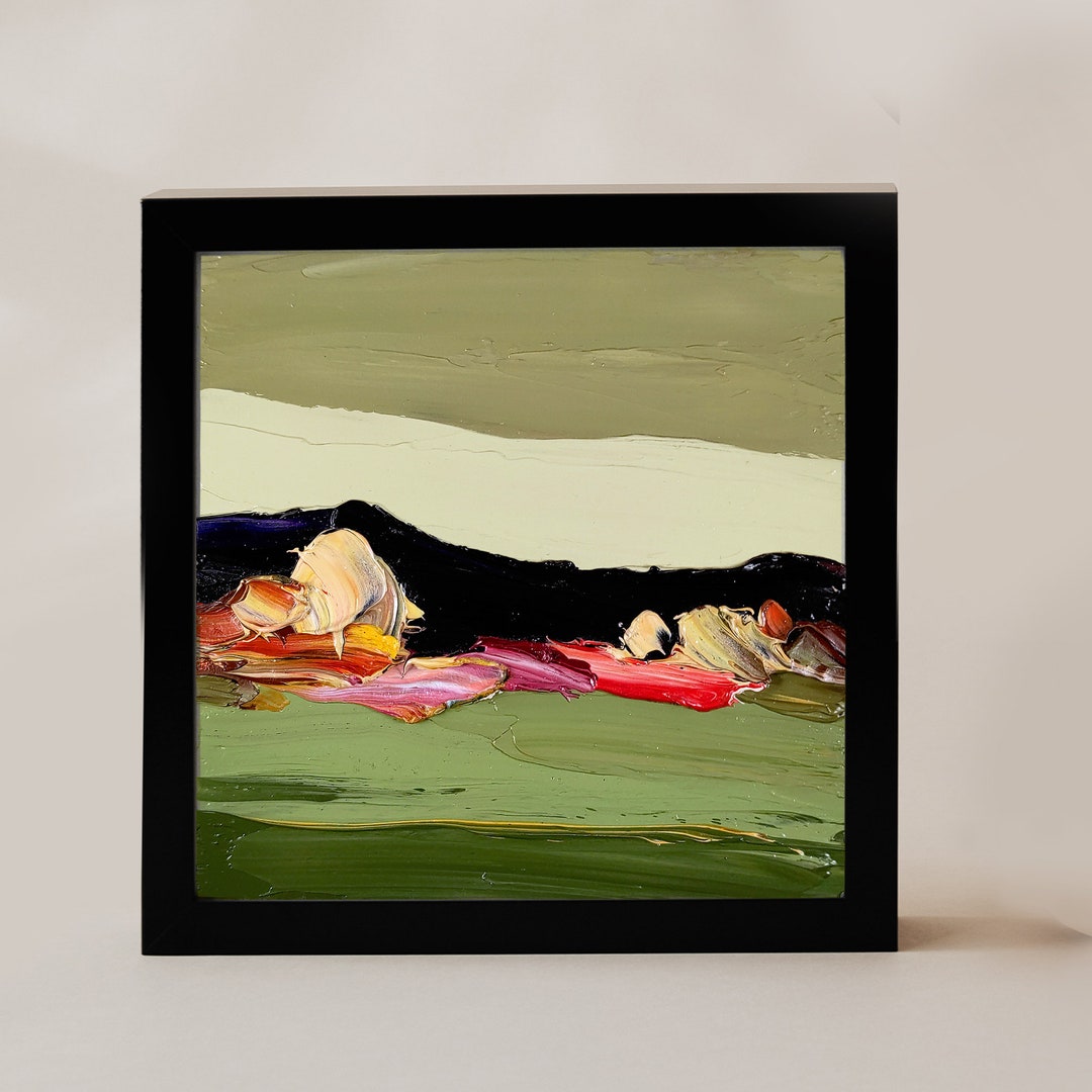 6x6 Small Square Oil Painting Virginia Landscape Original - Etsy