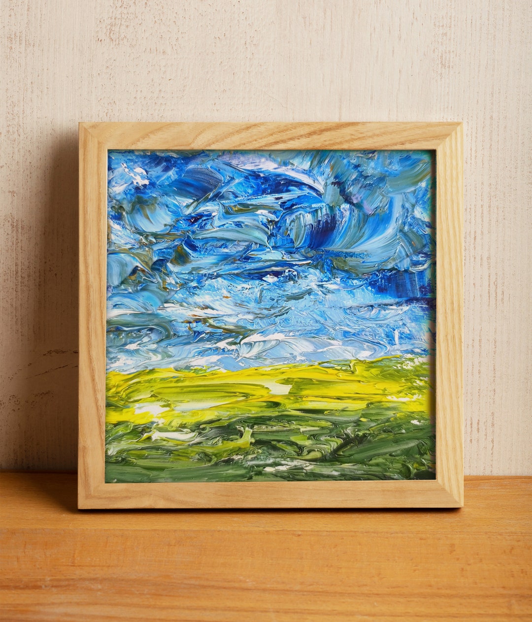 Miniature Art 4x4 Painting Tiny Vermont Landscape Small Farmhouse Decor ...