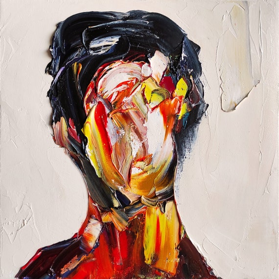 Faceless Portrait Painting Original Oil Painting Original Faceless ...