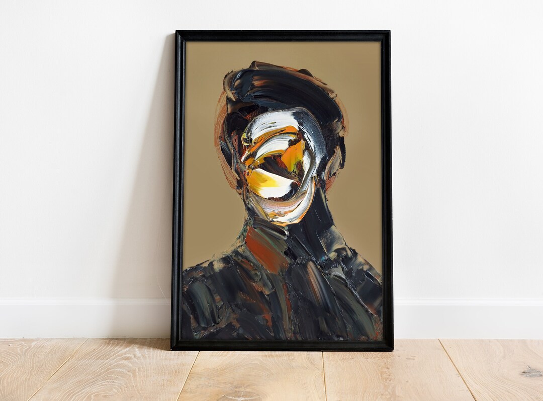 Faceless Painting, Abstract Face Art, Portrait Painting, Surreal Oil ...