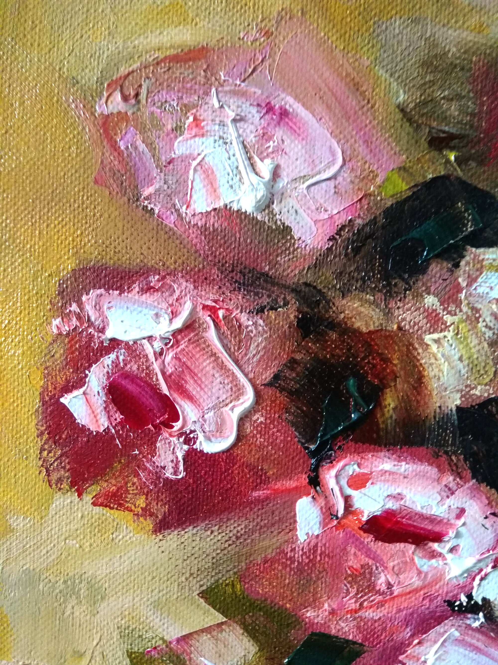 Flower Oil Painting Original Flowers Painting on Canvas Modern - Etsy
