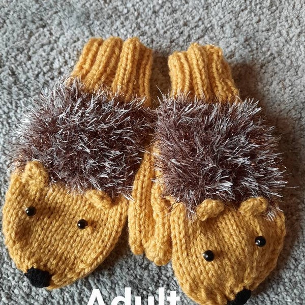 Hedgehog Mittens - Etsy
