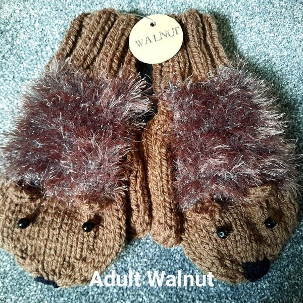 Hedgehog Mittens - Etsy