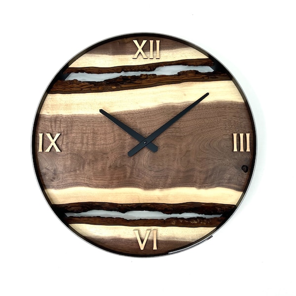 Walnut Clock - Etsy