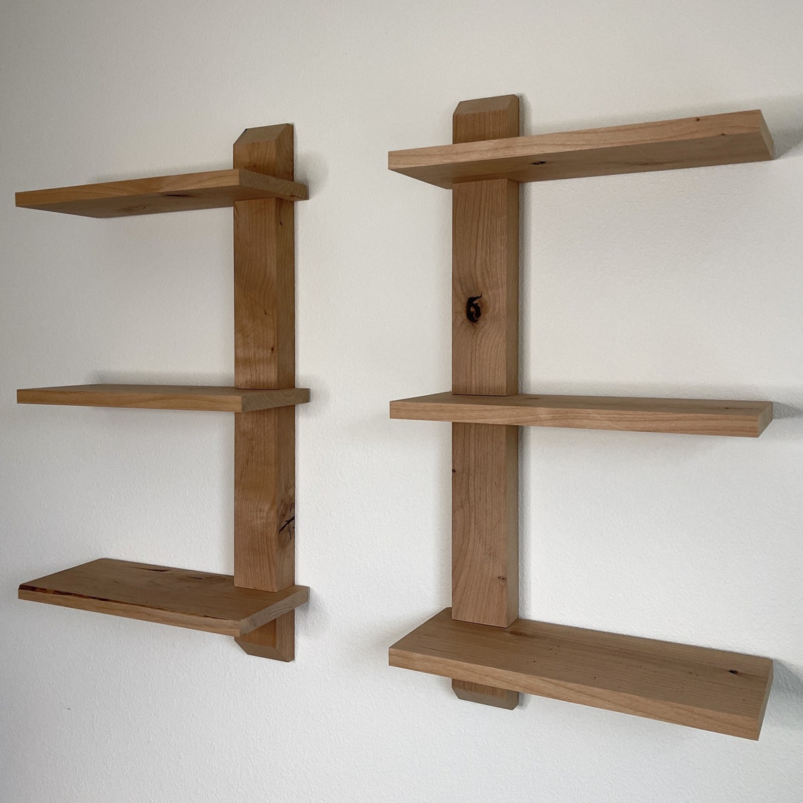 Side by Side Floating Shelves - Etsy