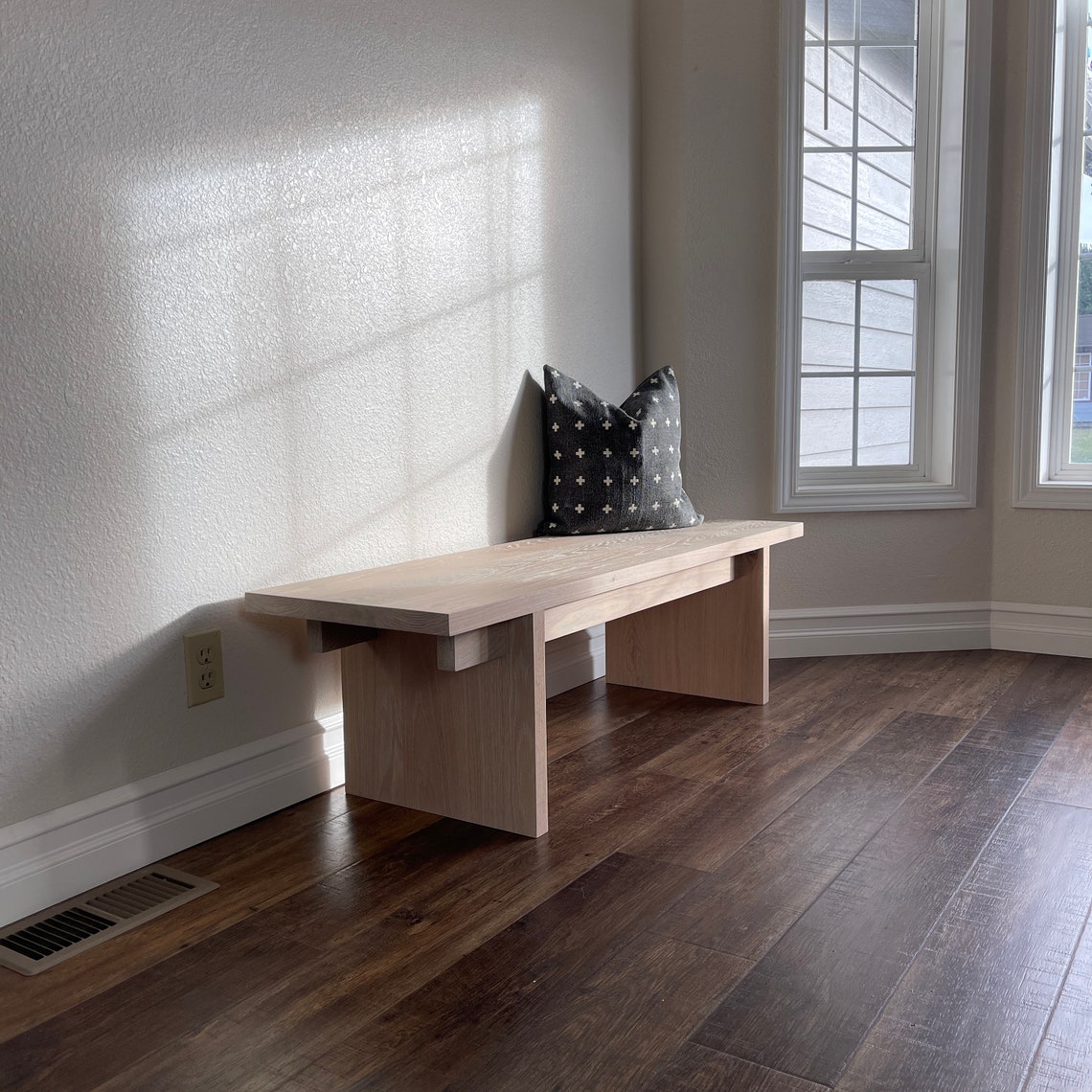 Solid Oak Bench/coffee Table With Traditional Joinery - Etsy