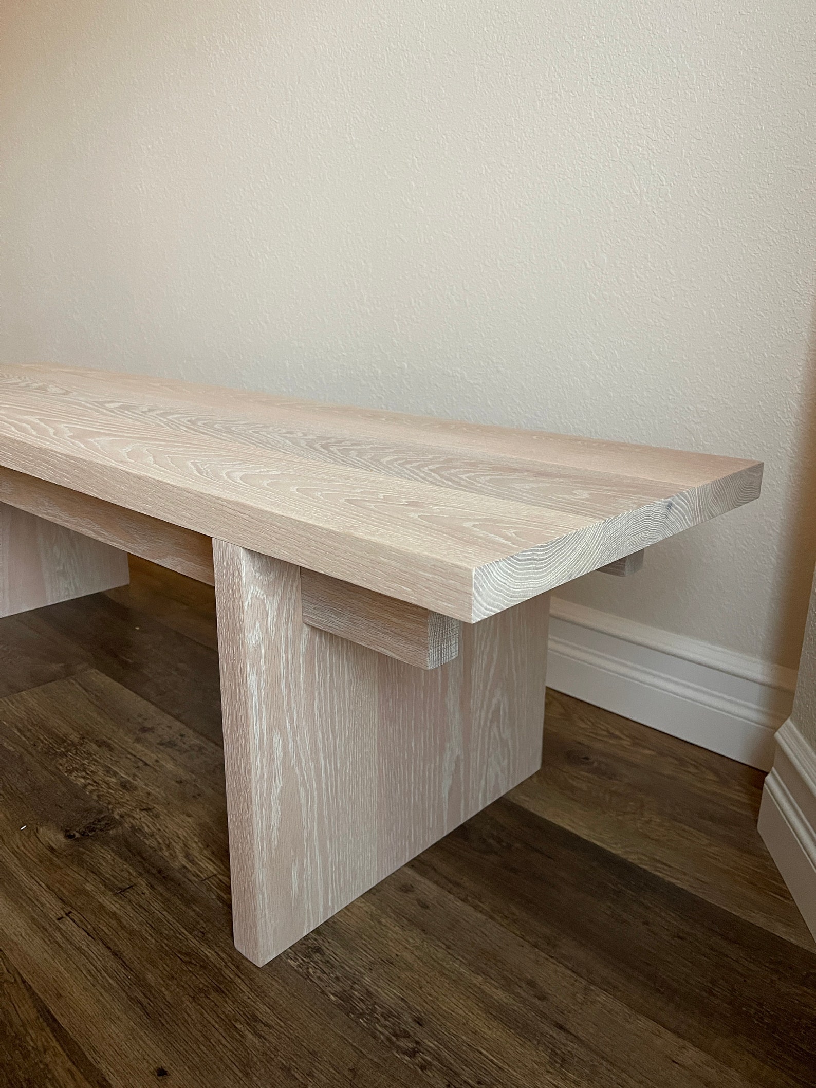 Solid Oak Bench/coffee Table With Traditional Joinery - Etsy