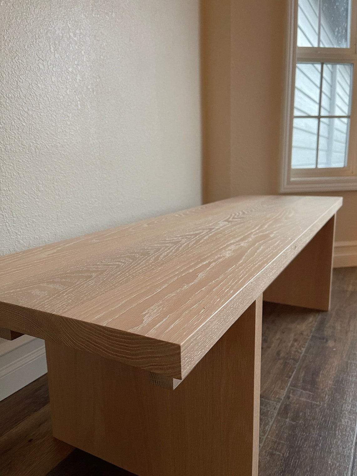 Solid Oak Bench/coffee Table With Traditional Joinery - Etsy