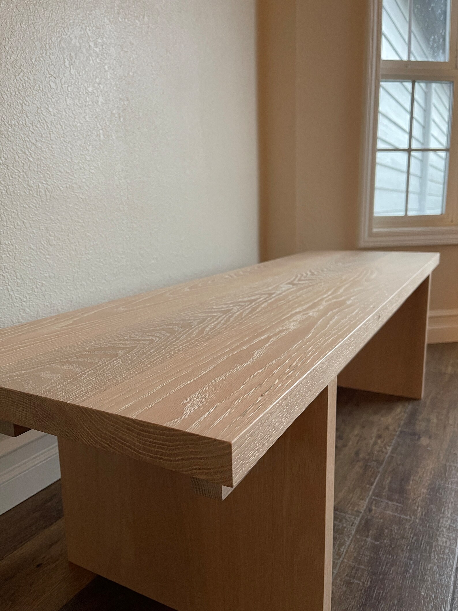 Solid Oak Bench/coffee Table With Traditional Joinery - Etsy