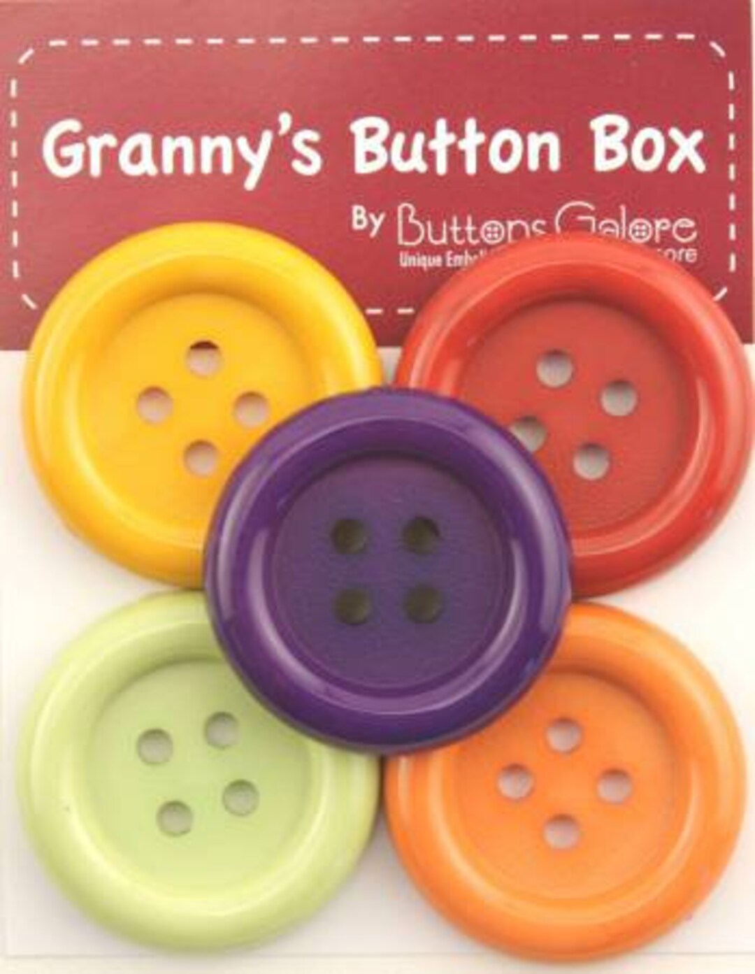 Granny's Button Box Buttons Pack of 5 - Etsy