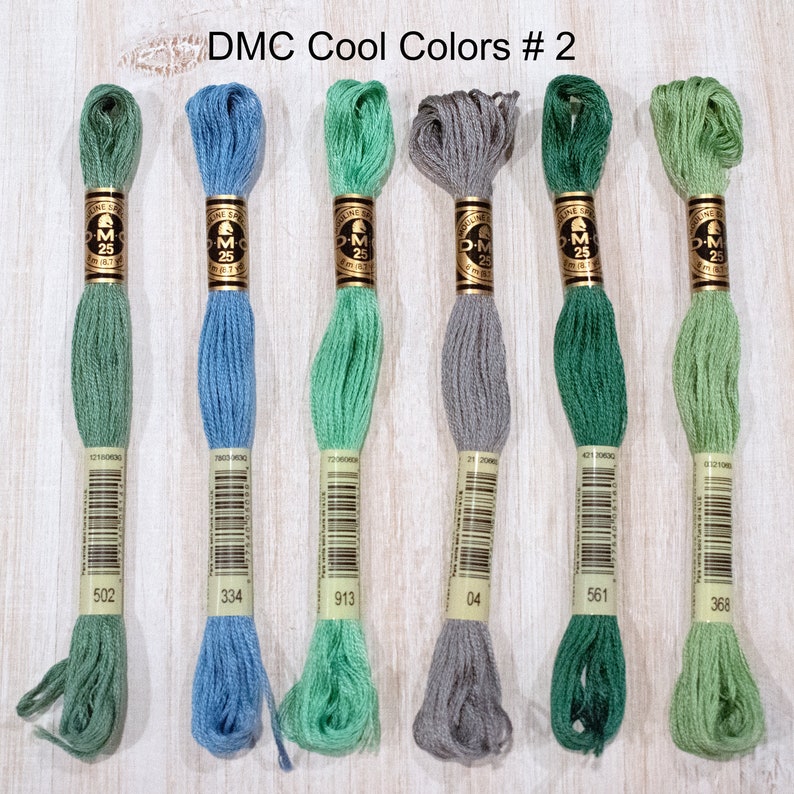 DMC Floss Embroidery Pack of 6 Strand - Etsy