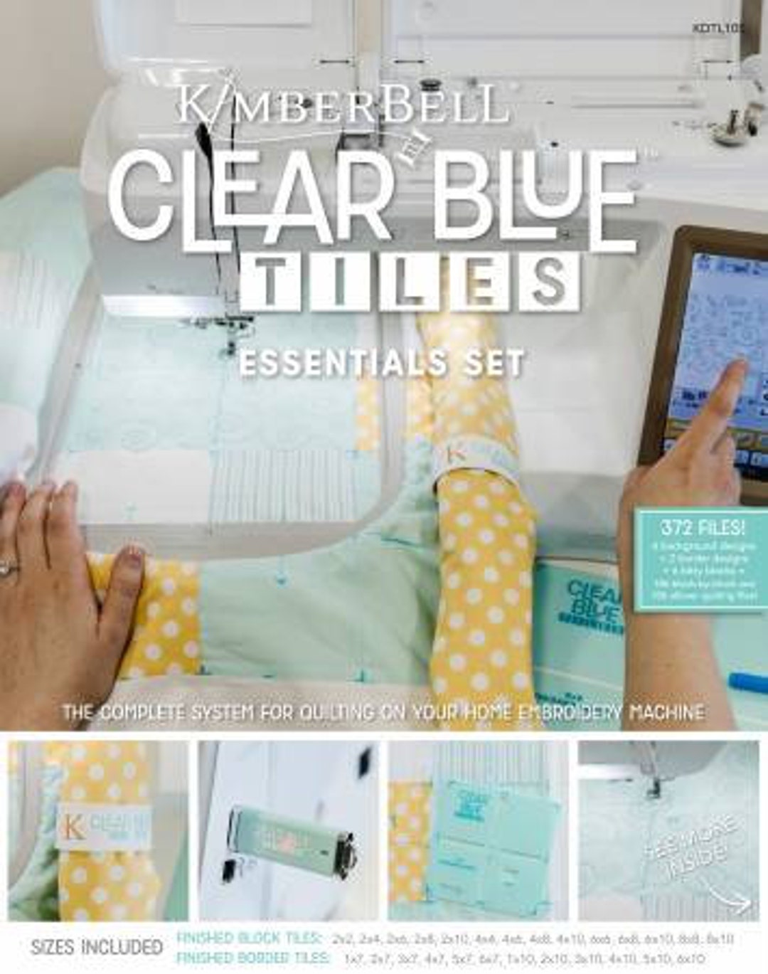 Kimberbell Clear Blue Tiles Essentials Set Quilting Designs - Etsy