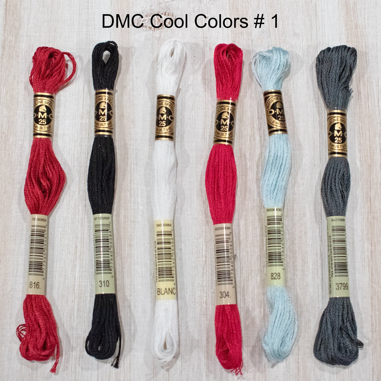 DMC Floss Embroidery Pack of 6 Strand - Etsy