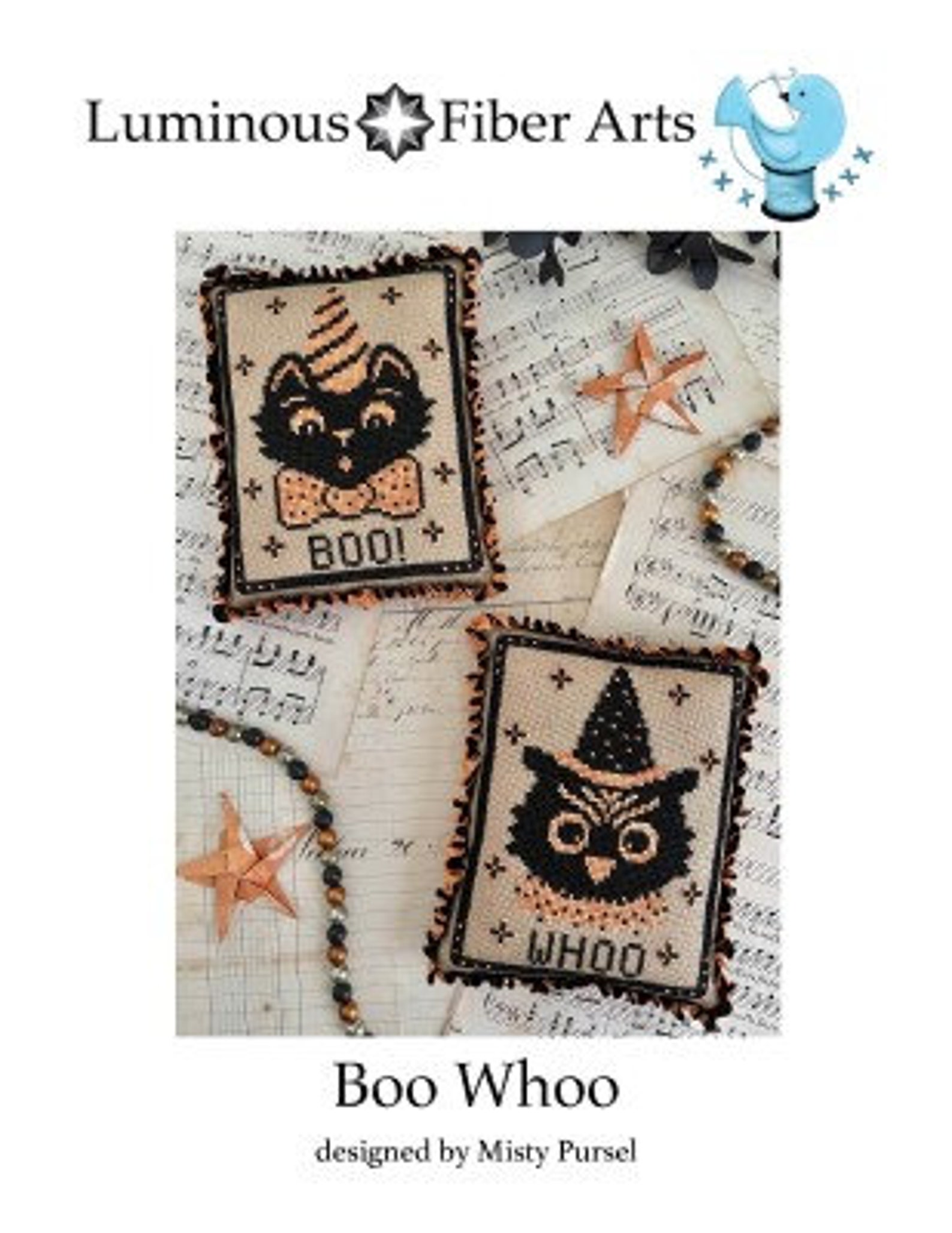 Boo Whoo Cross Stitch Pattern by Luminous Fiber Arts - Etsy