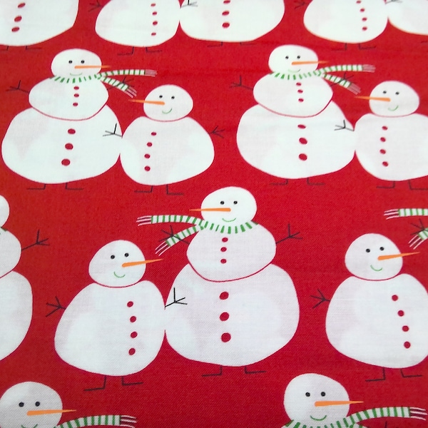 Snowmen Fabric - Etsy