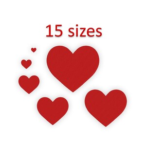 Heart Embroidery Small and Large Design Embroidery Hearts File Download ...