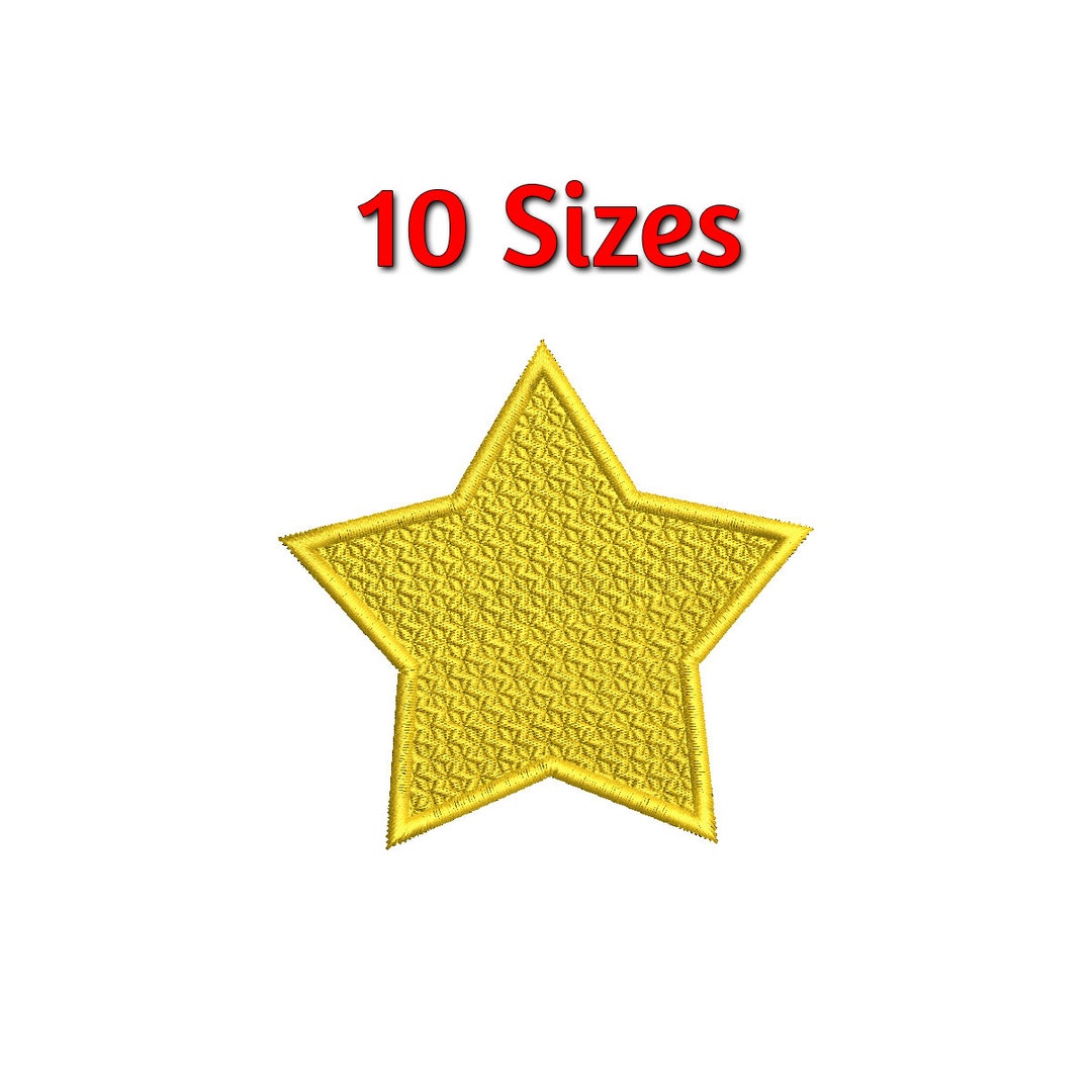 Star Embroidery Machine Embroidery Download - Etsy