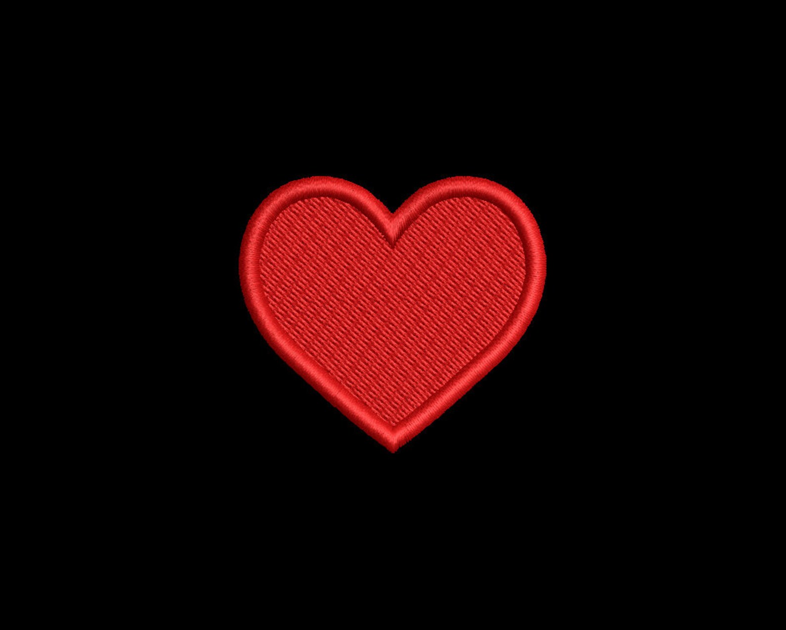 Heart Machine Embroidery Design 10 Sizes - Etsy