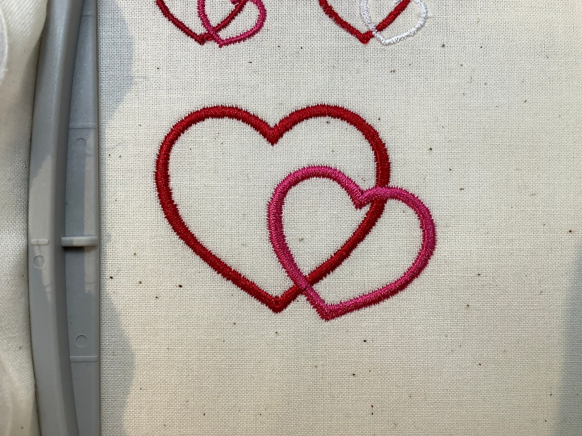 Heart Embroidery Designs File Embroidery Small and Large Heart Download ...